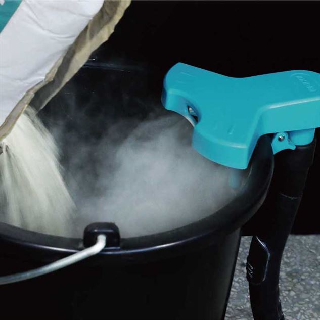 Sugestuds til blandespande. Nemt at fjerne støvet